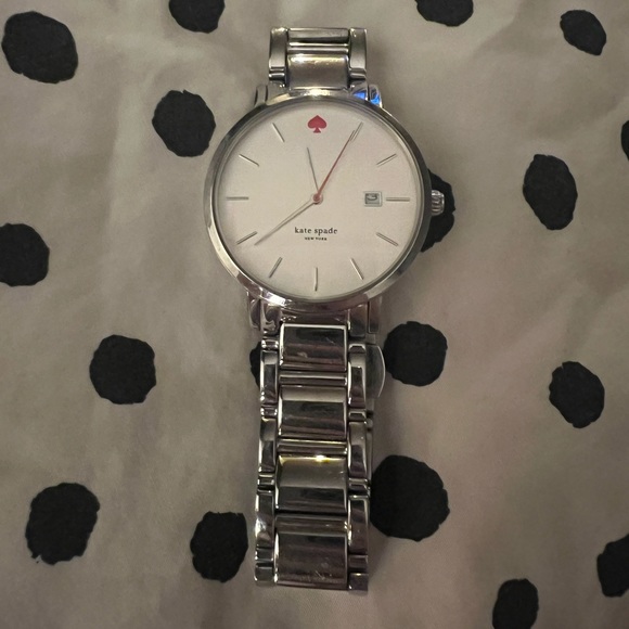 kate spade | Accessories | Kate Spade Gramercy Watch In Silver | Poshmark